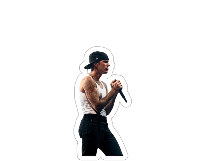 Justin Bieber Miami Die-cut Sticker - Etsy