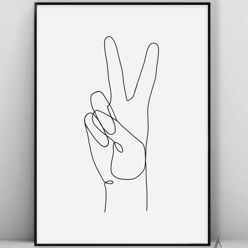 Peace Sign Print - Etsy