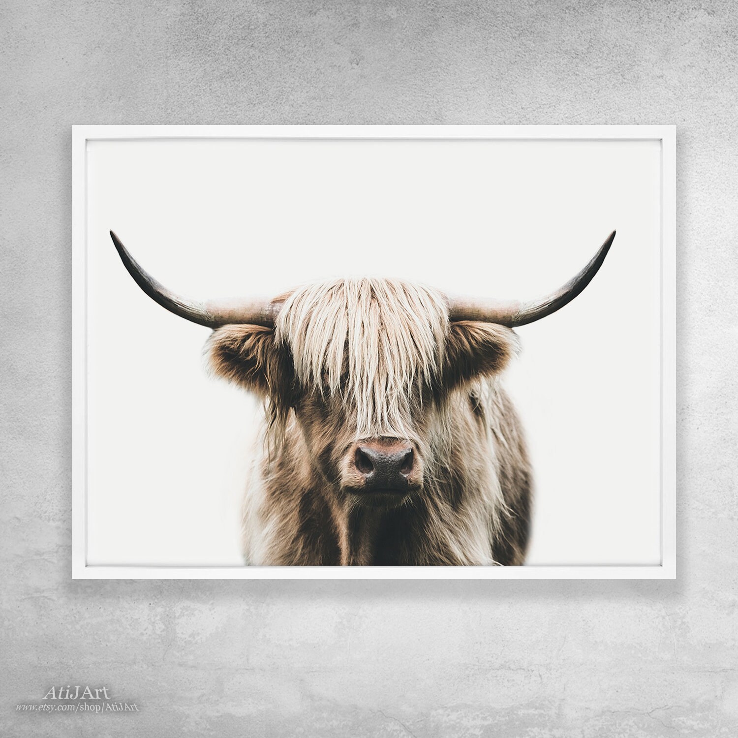 Highland Cow Print Highland Cow Posterbuffalo Wall Art - Etsy