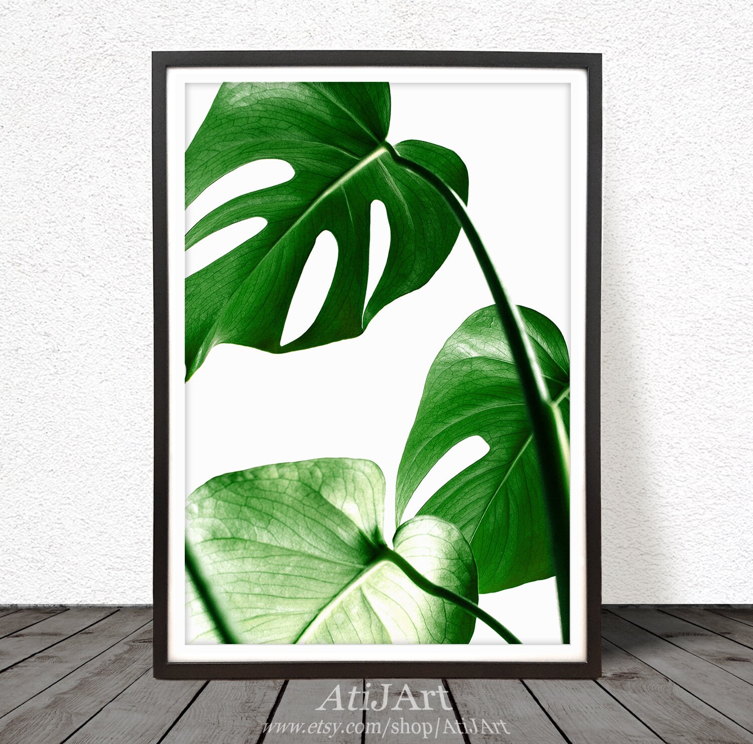 Monstera Leaf Monstera leaf print Monstera plant Tropical | Etsy