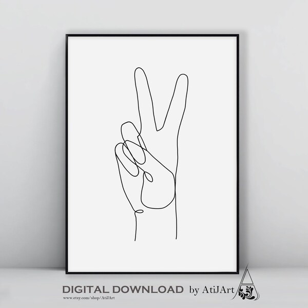Peace Sign Wall Art - Etsy