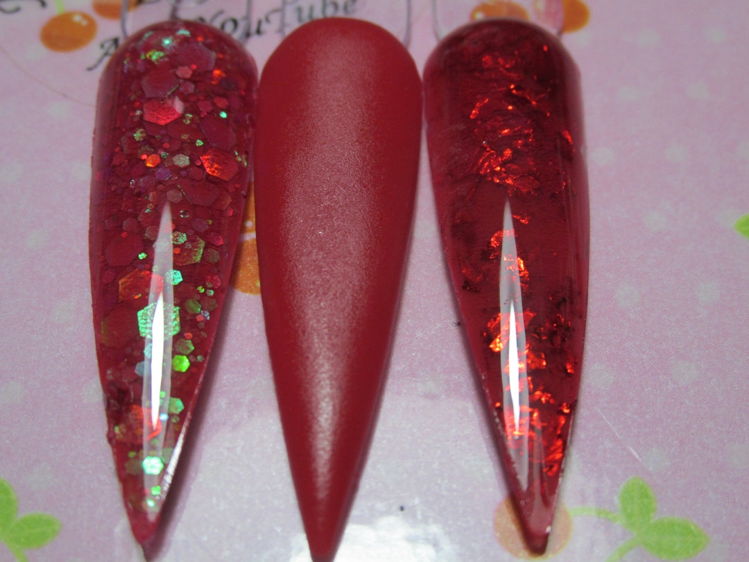 Red Light Special Colored Acrylic Powder Set of 3 - Etsy