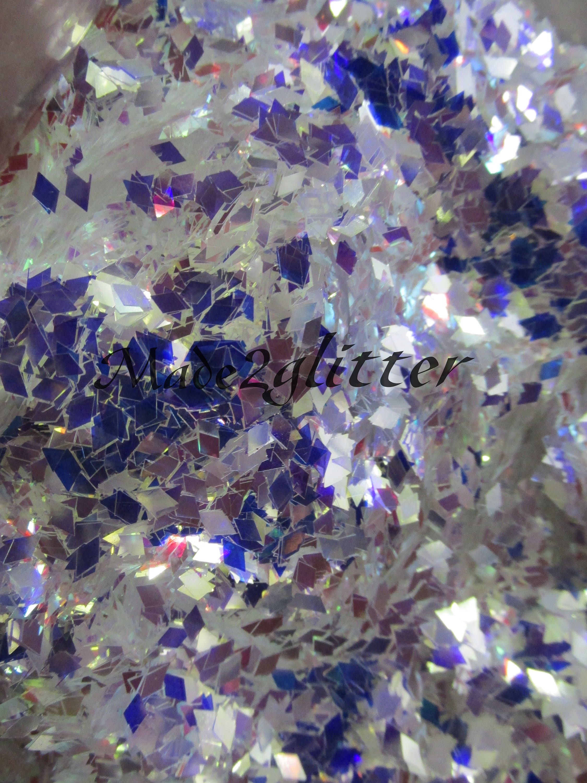 Glitter on Ice Shimmer Effect Glitter Nail Art Shapes - Etsy