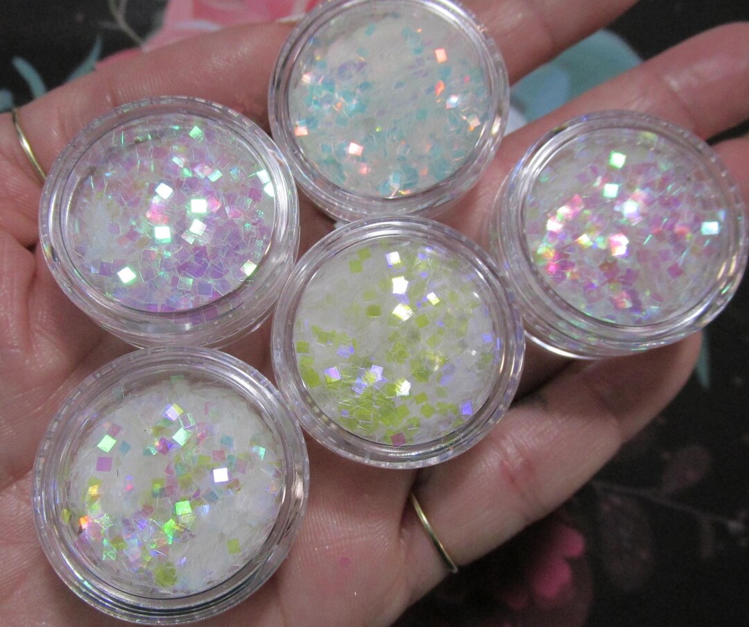 2mm Translucent Iridescent Color Shifting Glitter Squares - Etsy