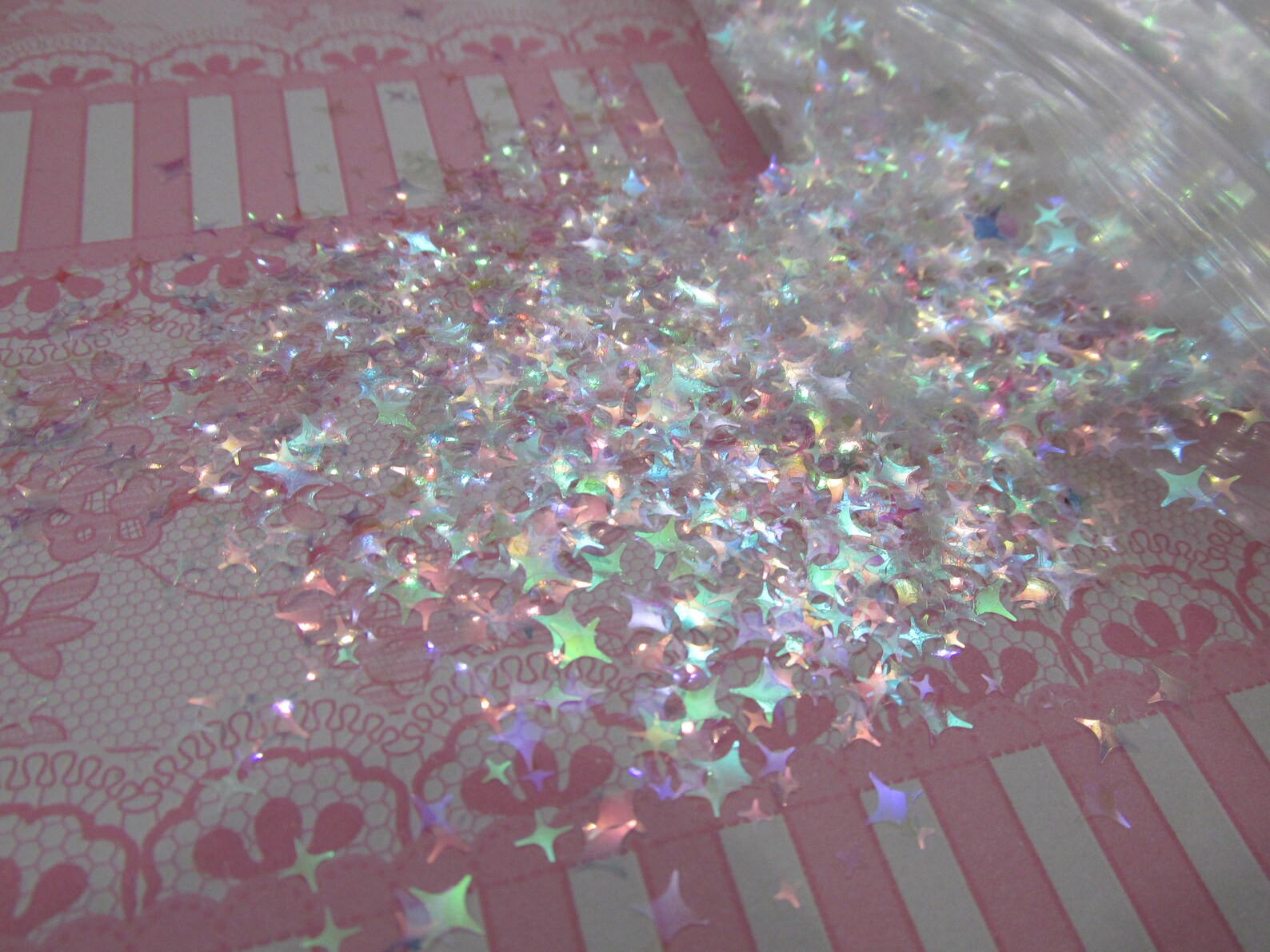 Four Point Sparkle Stars Nail Art Shape Spangles Sequins | Etsy