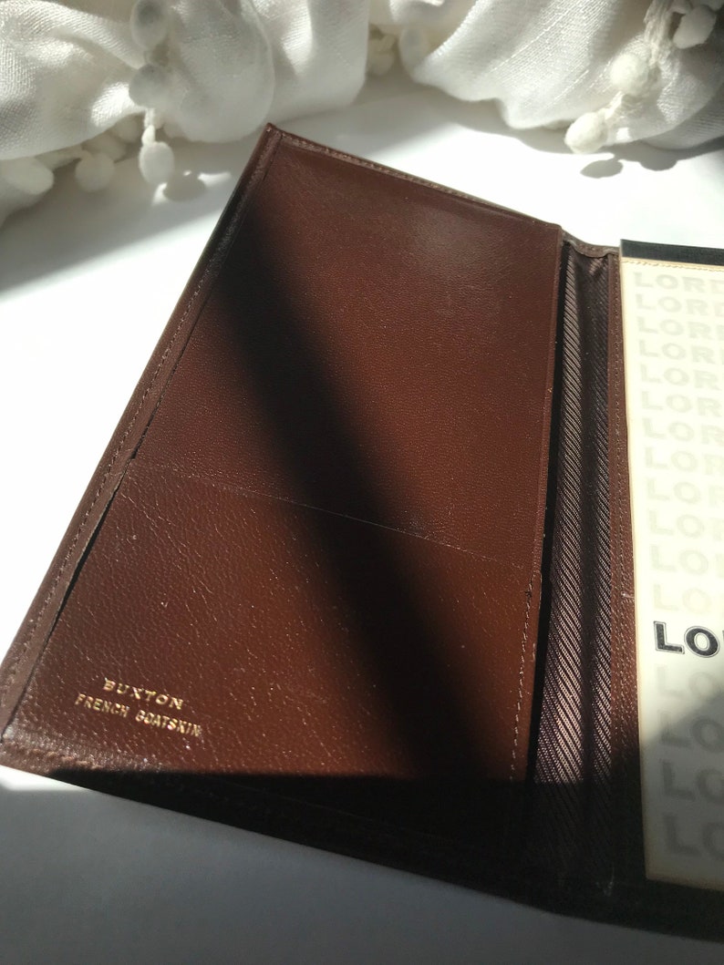 Vintage BUXTON Leather Wallet / Pocket Pal / Lord Buxton Note Pad ...