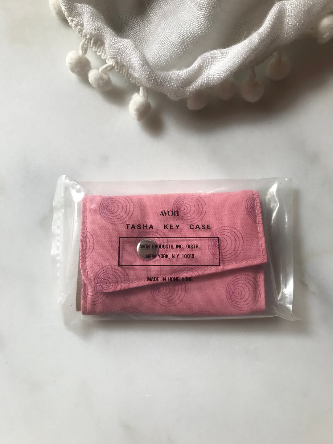 Vintage AVON Tasha Key Case / 1970s Pink Key Holder - Etsy