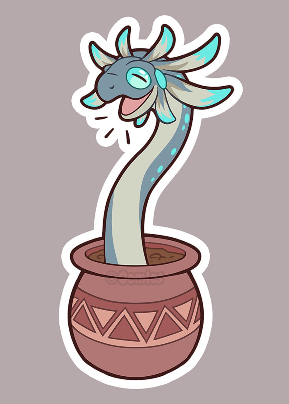 Monster Wiggler Sticker - Etsy