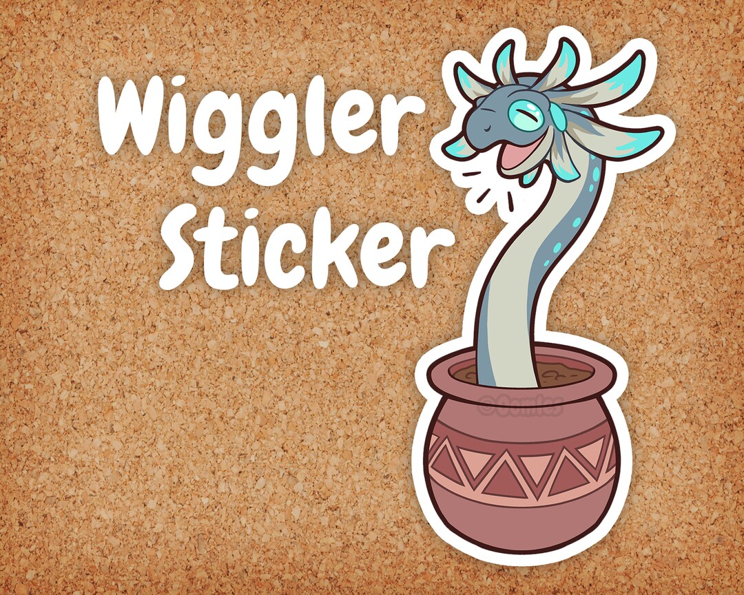 Monster Wiggler Sticker - Etsy