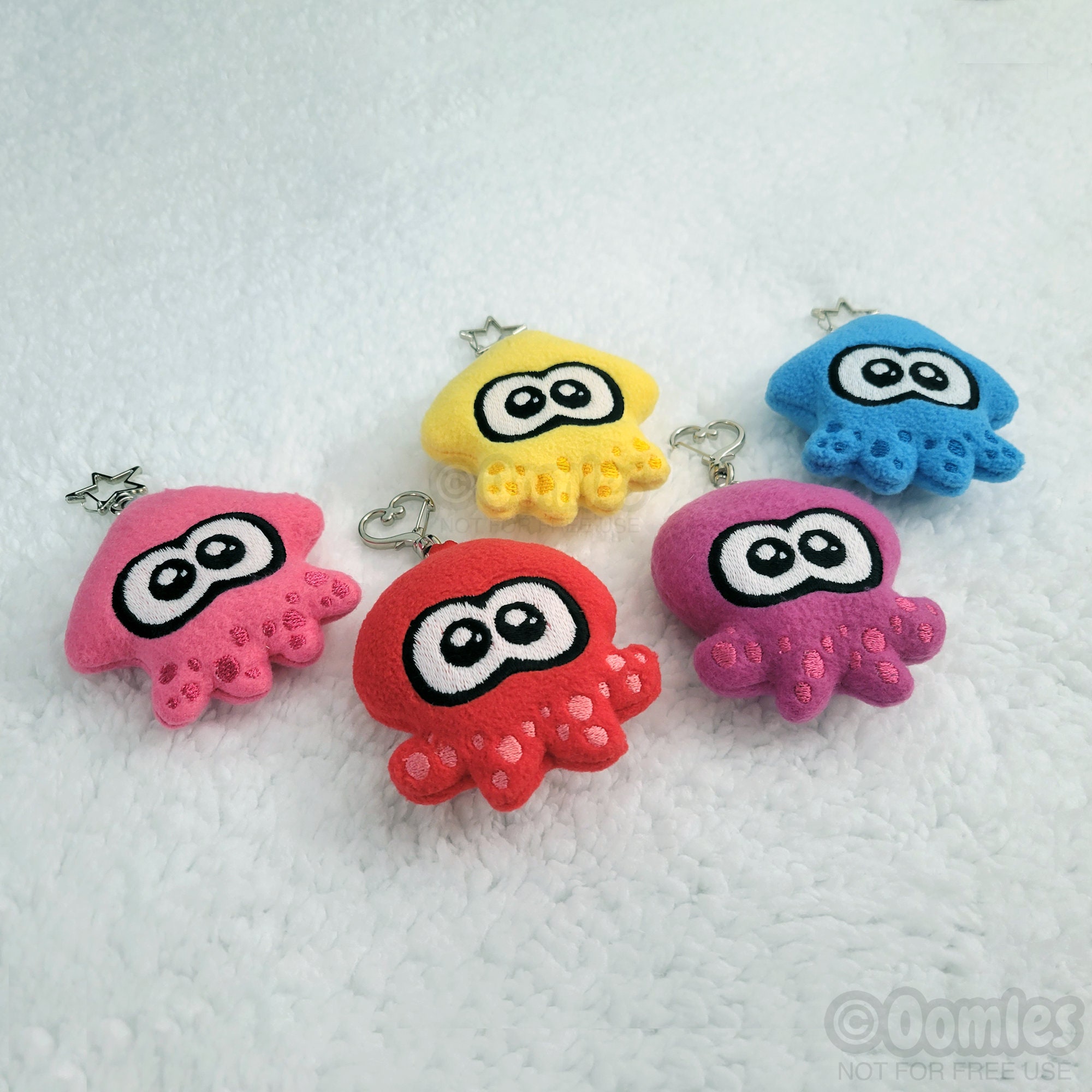 Handmade Custom Plush Squid / Octopus Keychain - Etsy