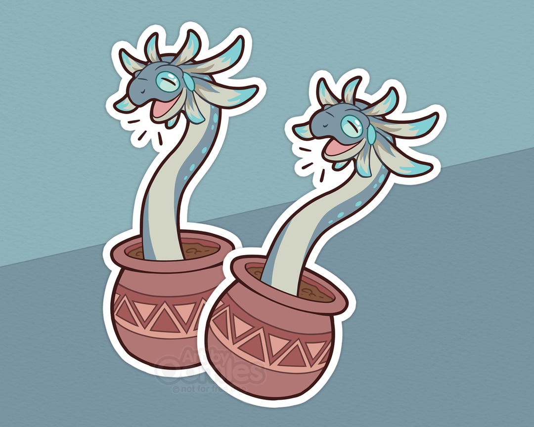 Monster Wiggler Sticker - Etsy