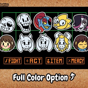 Undertale Sticker Sheet - Etsy