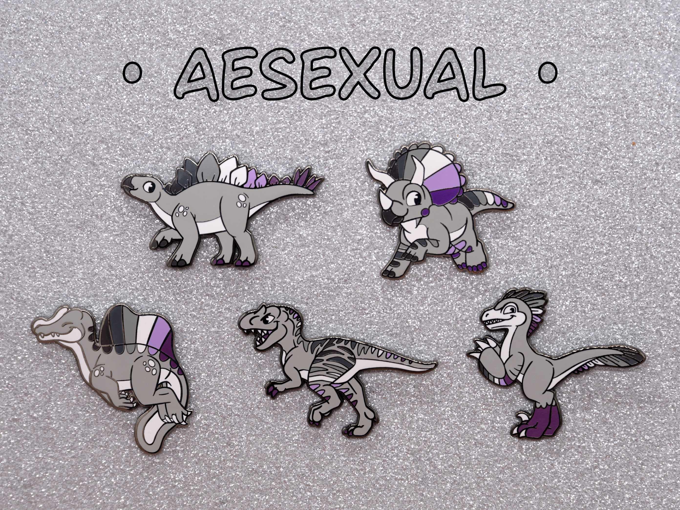 Allosaurus Prehistoric Pride LGBT Dinosaur Enamel Pins - Etsy UK