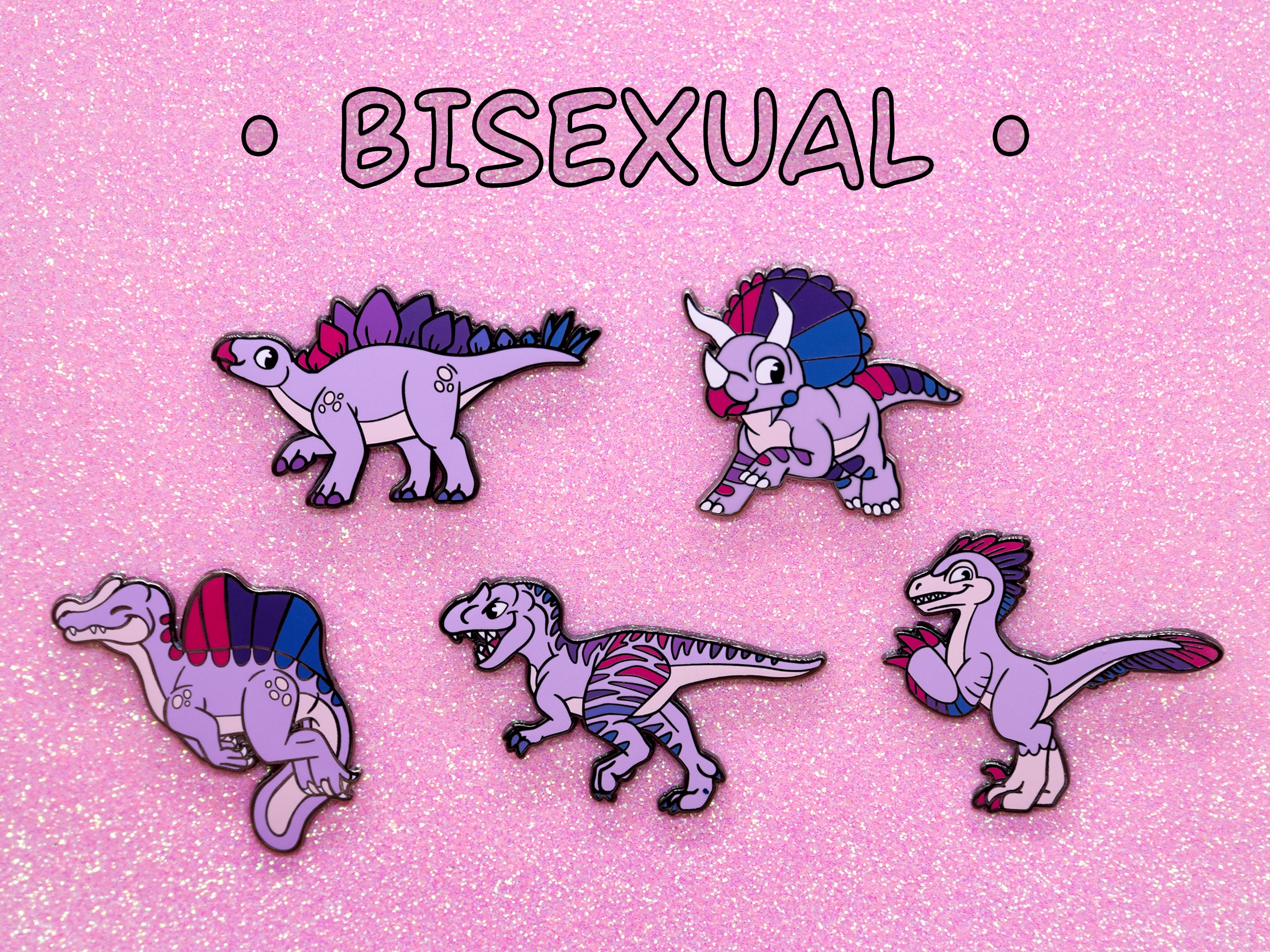 Allosaurus Prehistoric Pride LGBT Dinosaur Enamel Pins - Etsy UK