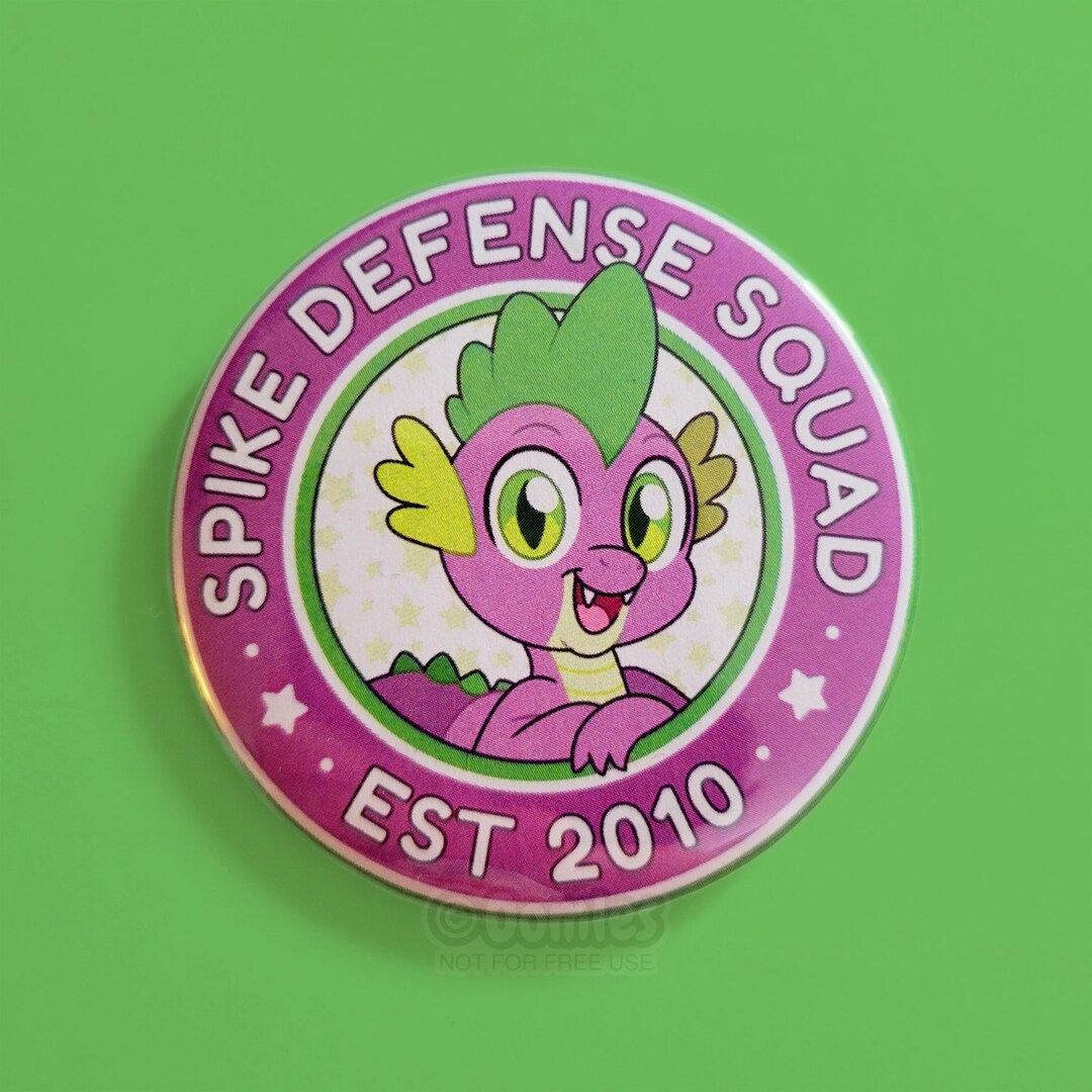 Spike Defense Squad 2.25" Pinback Button - Etsy