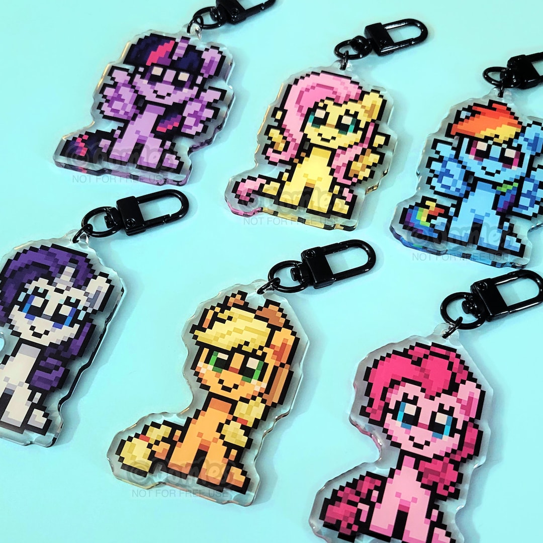 Pixel Pony Acrylic Charms - 11 Options! - Etsy