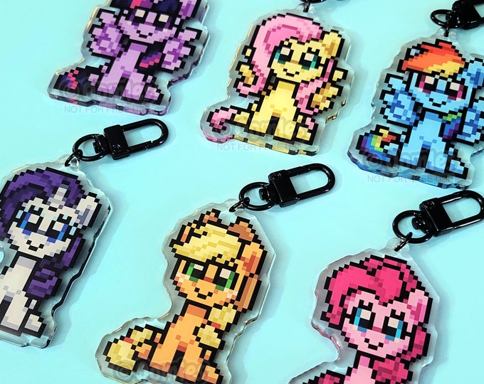 Pinkamena Acrylic Charm Keychain - Etsy