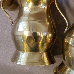 Vintage Brass Tankards, Brass Tankard Set, Brass Ornaments, Ornamental ...