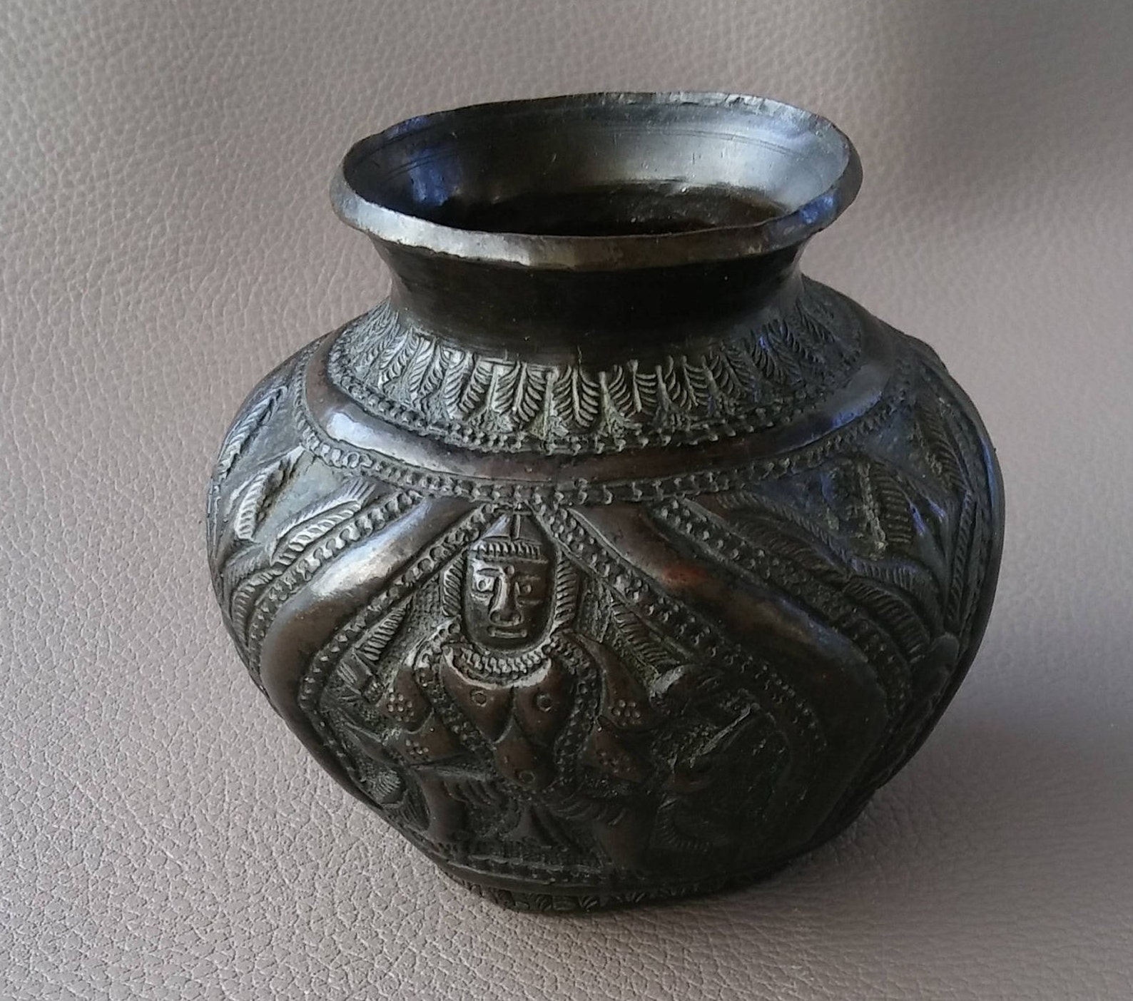 Bronze Lota Pot, Cermonial Pot, Religious Item, Ablutions, Religious ...