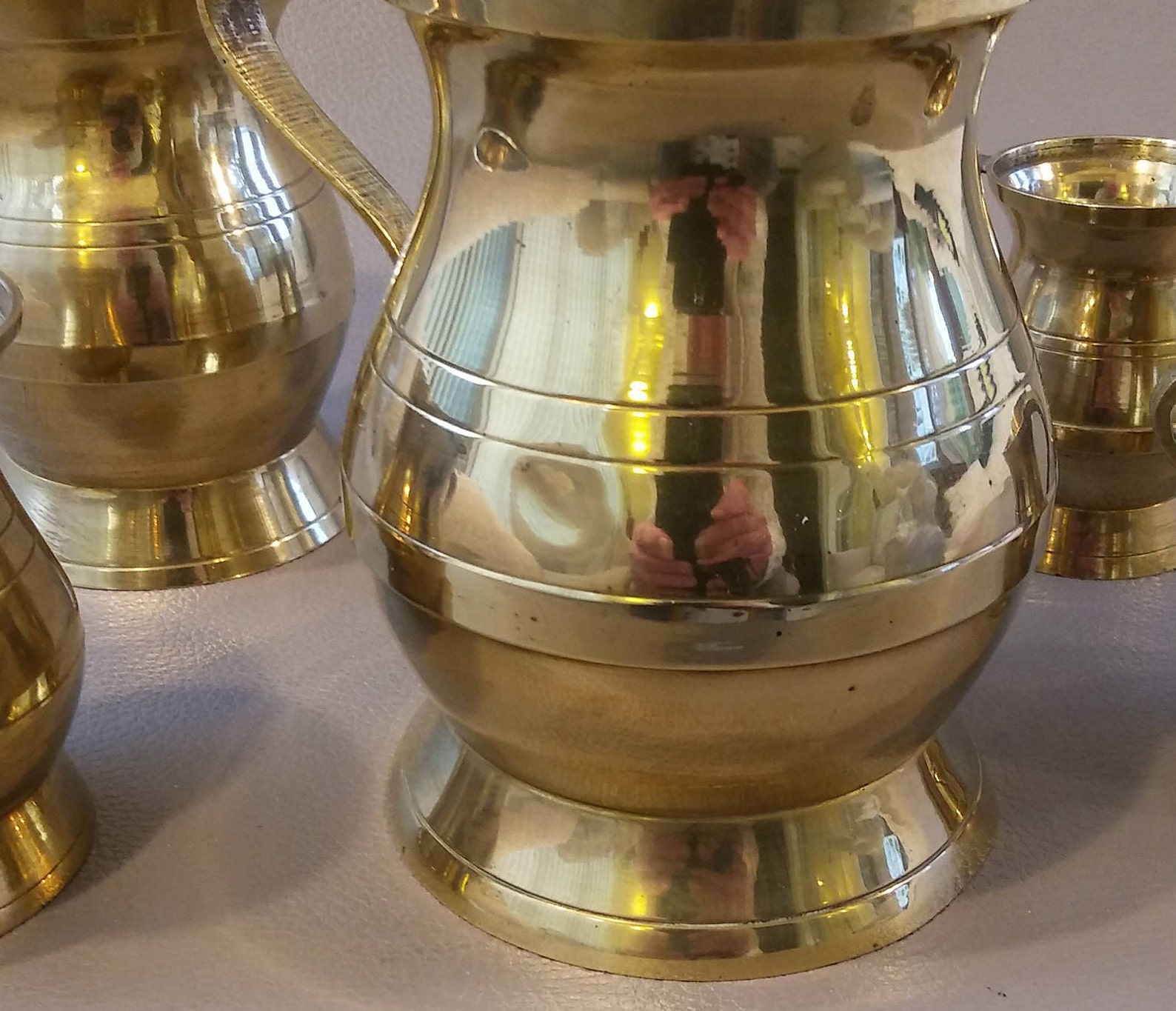 Vintage Brass Tankards Brass Tankard Set Brass Ornaments - Etsy