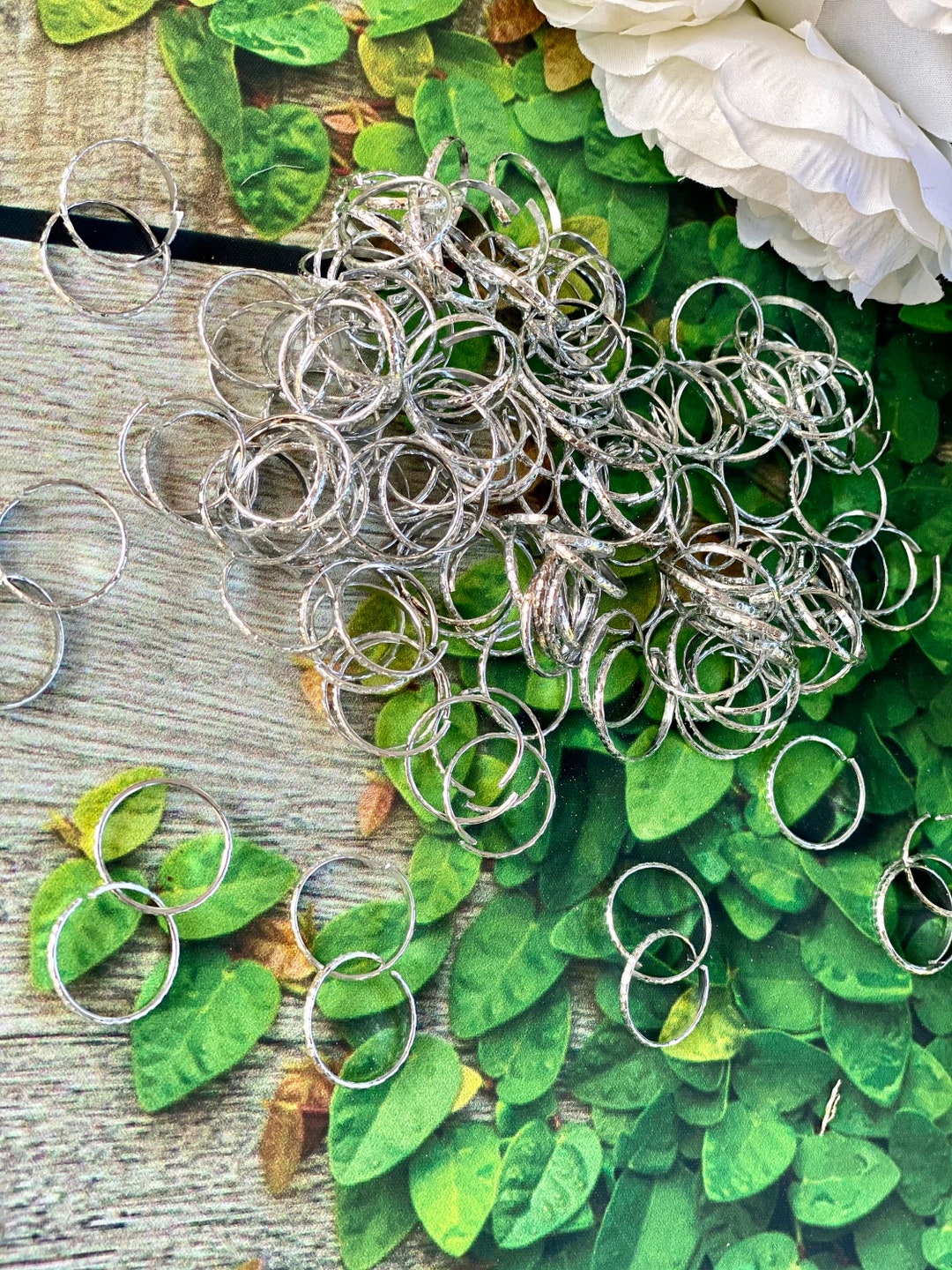 Aluminum Silver Craft Wedding Rings 3/41 Gram Silver Wedding Favor ...