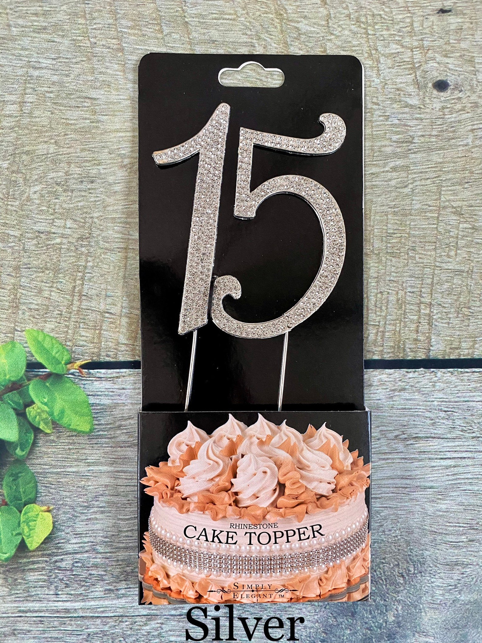 Rhinestone Number 15 Cake Topper Metal Rhinestone Crystal - Etsy