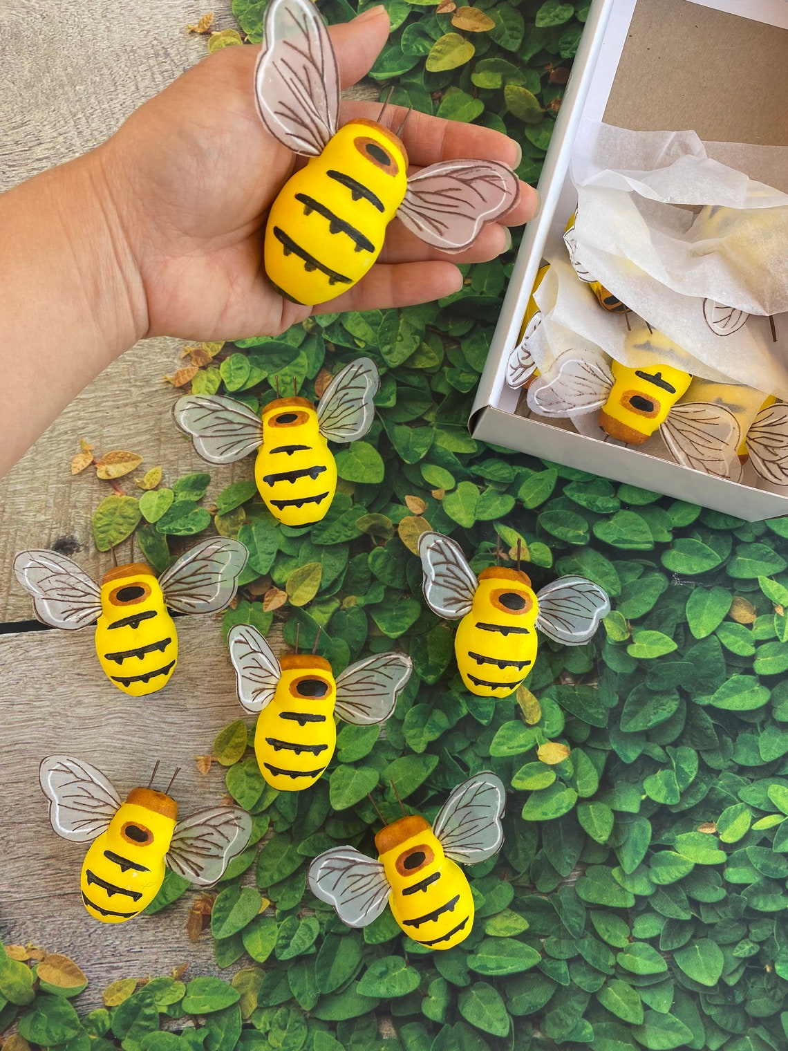 12 Jumbo 4 Realistic Artificial Bumble Bees | Etsy