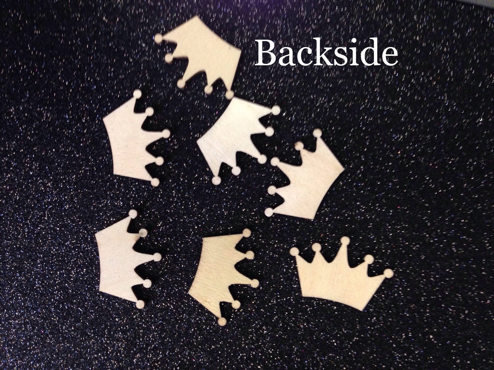 Mini Glittered Wooden Crown Tiara Prince or Princess Crown - Etsy