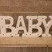 Wooden Vintage LED Marquee BABY Sign Freestanding Led Letter BABY baby ...