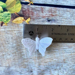 12 White Monarch Butterflies 1 Inch Artificial Butterfly - Etsy