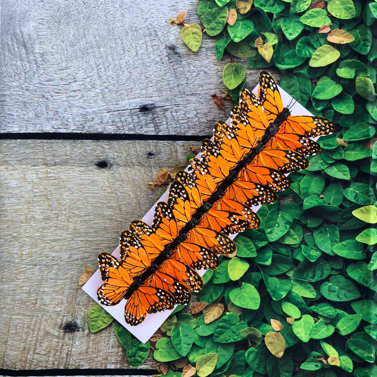 12 Feather Monarch Butterfly 3inch Artificial Feather Orange - Etsy