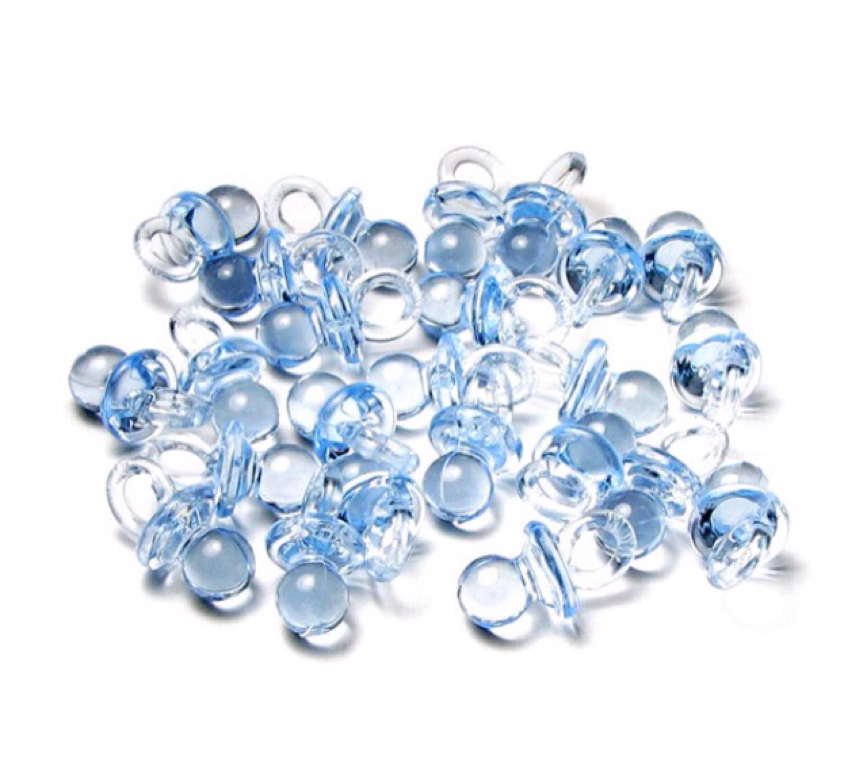 Medium Clear Acrylic Pacifier 1.5 Inch 12PCS for Baby Shower | Etsy
