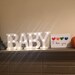 Wooden Vintage LED Marquee BABY Sign Freestanding Led Letter BABY baby ...