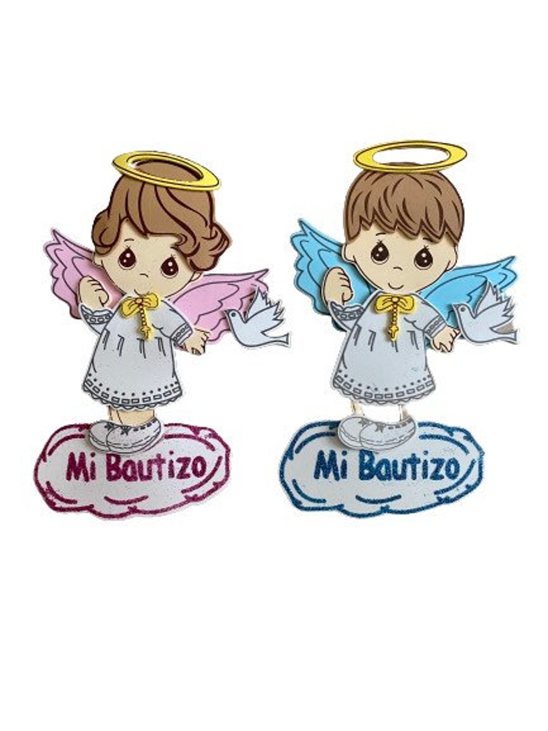 Mi Bautizo Angel Girl or Boy Cutout Decor 10pk Fomi Recuerdo Para ...