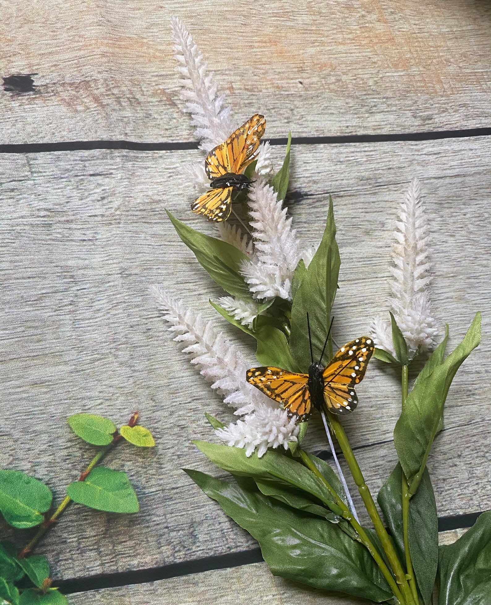 12 Feather Monarch Butterflies 2inch Artificial Feather - Etsy