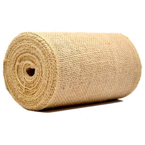 Natural Burlap Ribbon 6x10yard Natural Jute Ribbon Burlap Mesh Fabric ...