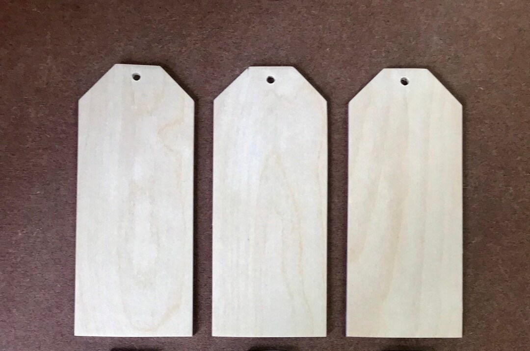 8" X 3 1/2" Blank Wood Tag (three), Wood Gift Tag, Wooden Tag ...