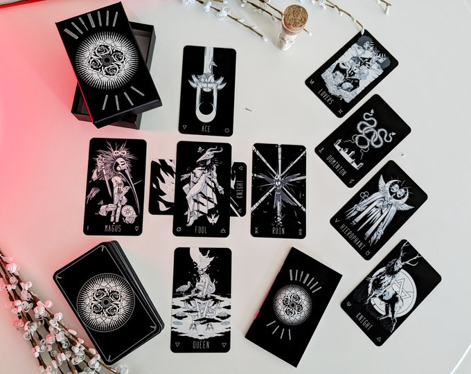 Wayward Dark Tarot Deck - 4rd Edition With Rigid Box and Guide Booklet ...