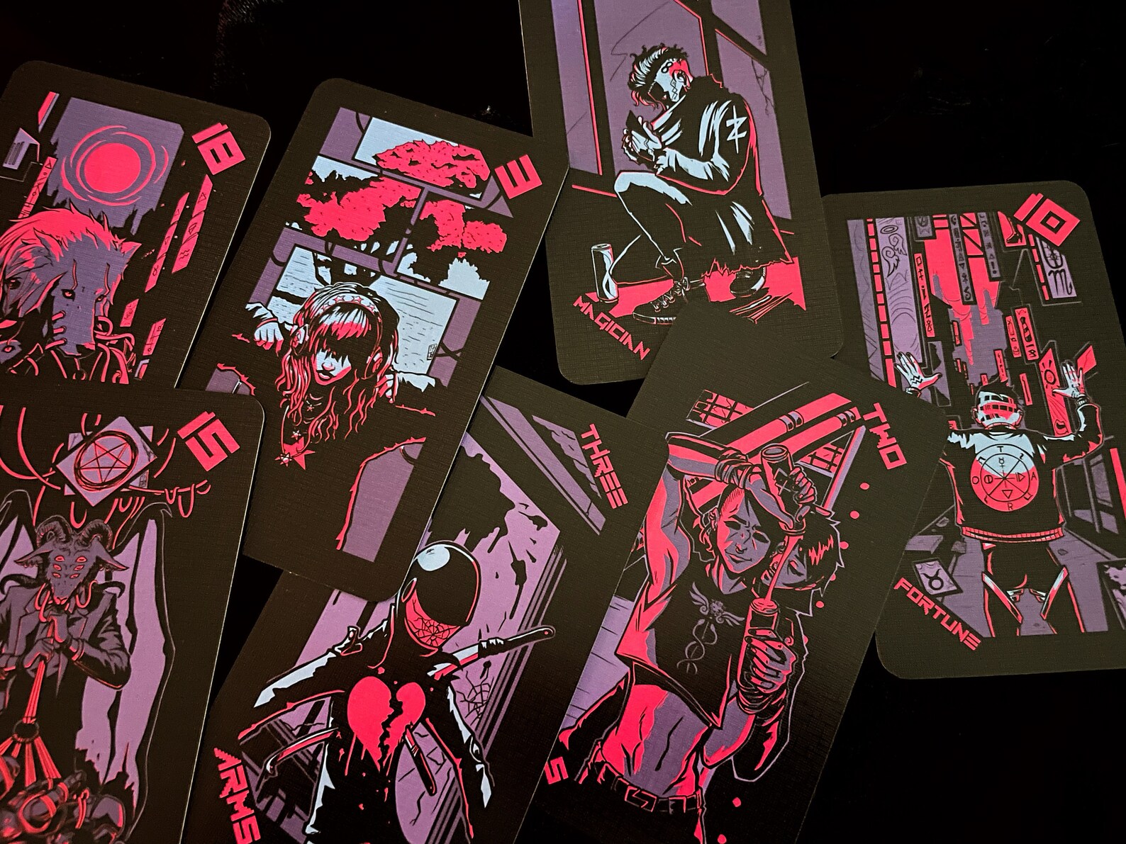 Neon Moon Tarot Deck 5th Edition With Rigid Box and Guide - Etsy