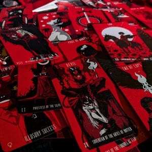Red Hand Tarot Deck - 1st Edition With Rigid Box and Guide Booklet - Etsy