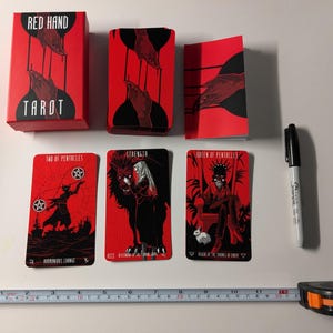 Red Hand Tarot Deck - 1st Edition With Rigid Box and Guide Booklet - Etsy