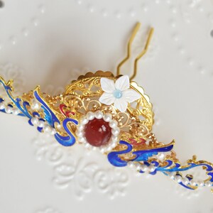 Gold Cloisonne Phoenix Hair Tiara Chinese Wedding Bridal Jewelry - Etsy