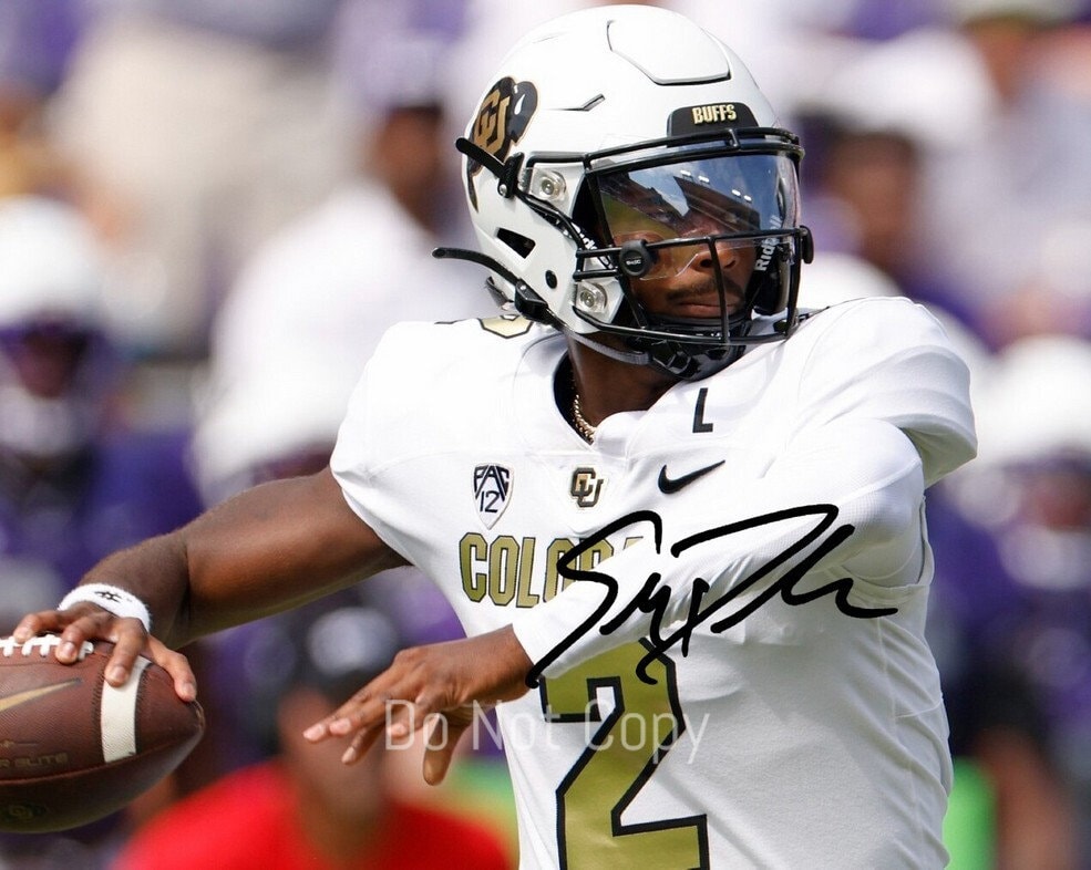 Shedeur Sanders Signed Photo 8X10 Rp Autographed Picture * Colorado ...