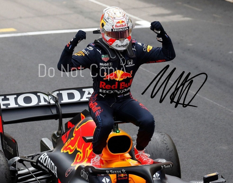 Max Verstappen Signed Photo 8X10 Rp Autographed Picture * F1 Red Bull ...