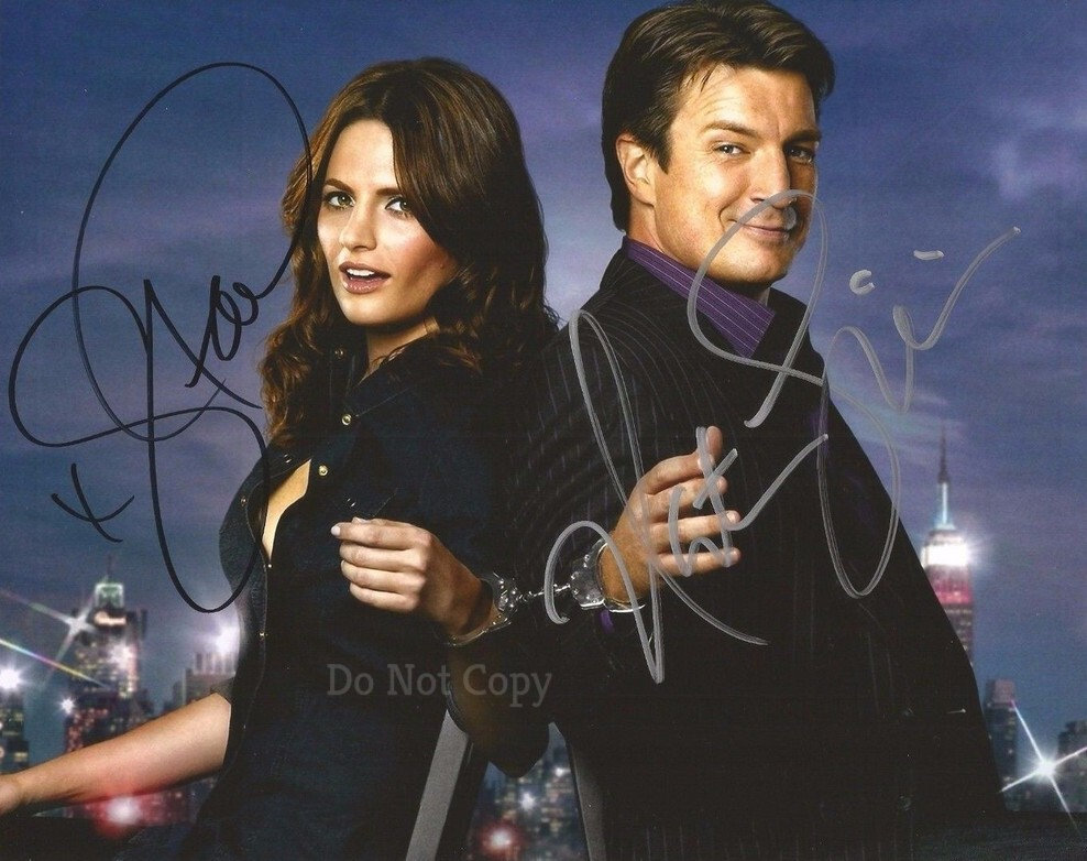 Nathan Fillion Stana Katic Signed Photo 8X10 Rp Autographed Picture ...