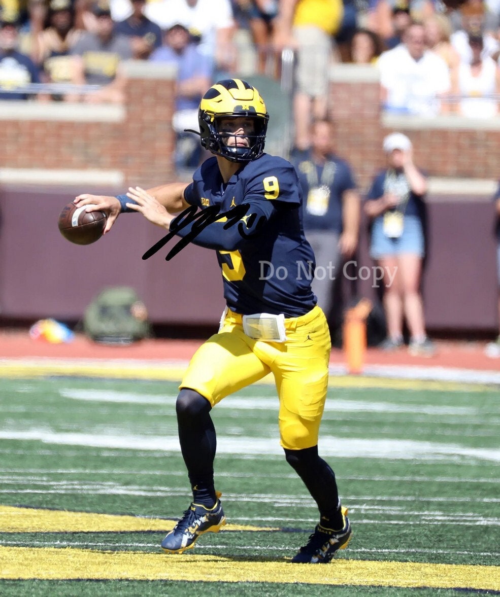 J.J. Mccarthy Signed Photo 8X10 Rp Autographed Picture Michigan ...