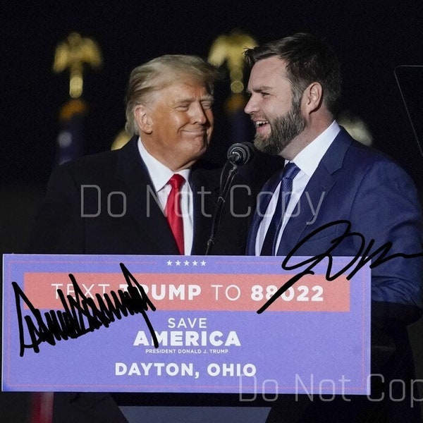 Donald Trump Signed Photo - Etsy