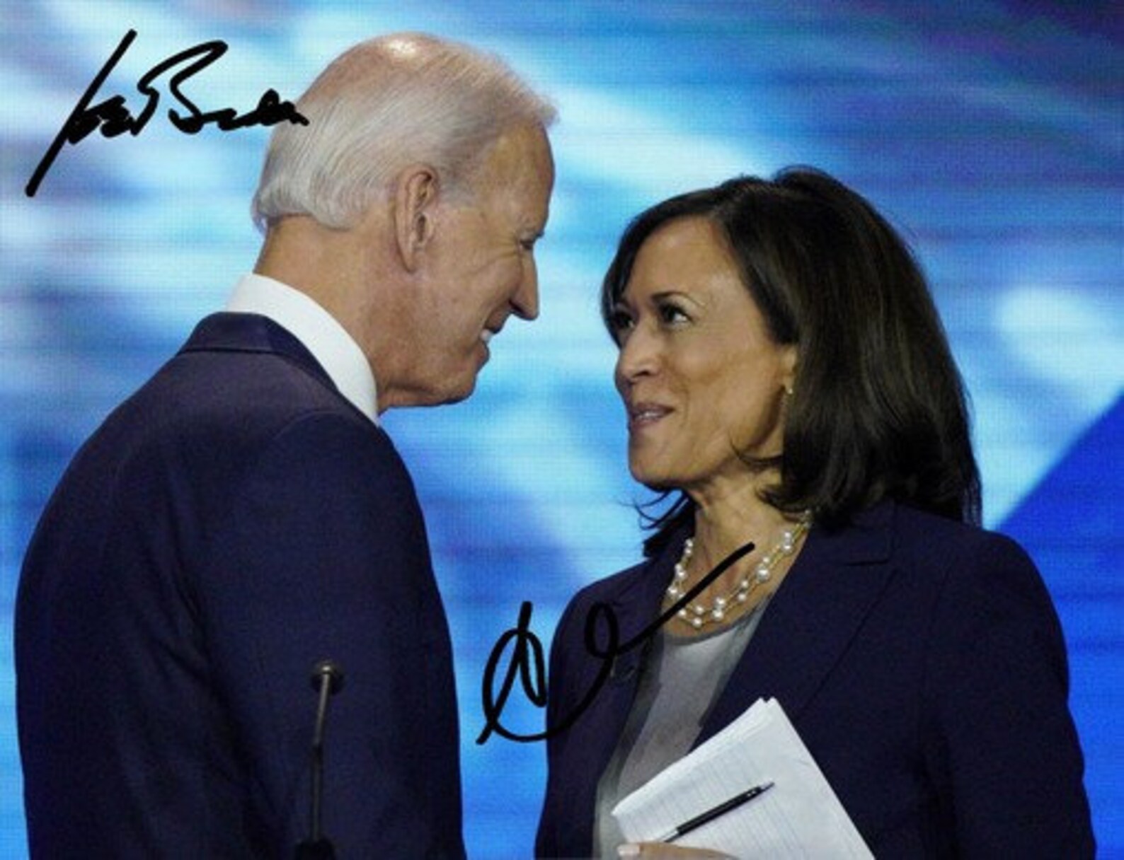 Joe Biden & Kamala Harris Signed Photo 8x10 Rp Autographed Democrat ...