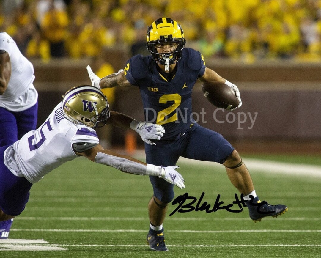 Blake Corum Signed Photo 8X10 Rp Autographed Picture Michigan ...