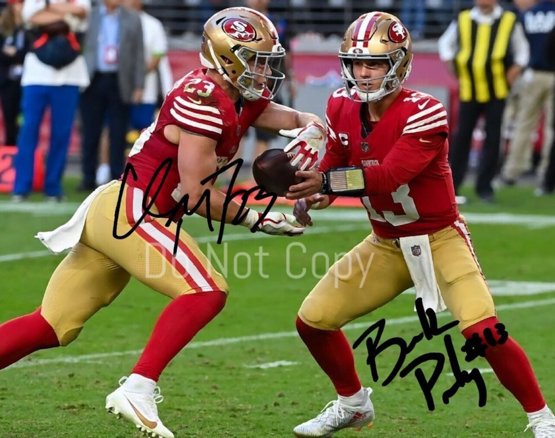 Christian Mccaffrey & Brock Purdy Signed Photo 8X10 Rp Autographed ...
